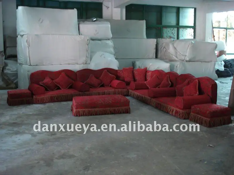 Custom made arabic majlis livingroom fabric sofa, arabic flooring ...