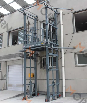 Warehouse Good Quality Vertical Material Lift Hydraulic Cargo Freight ...