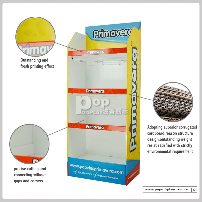 Hot Sale 2016 New Design Cardboard Posm For Coles,4 Tier Carton ...