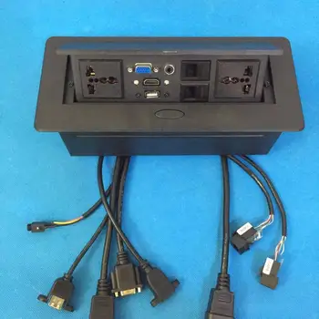 Multimedia Conference Tabletop Cable Connection Pop Up Socket With Vga ...