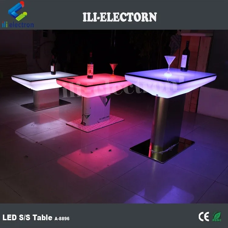 Led Light Bar Furniture Cocktail Night Club Table For Party - Buy Led ...