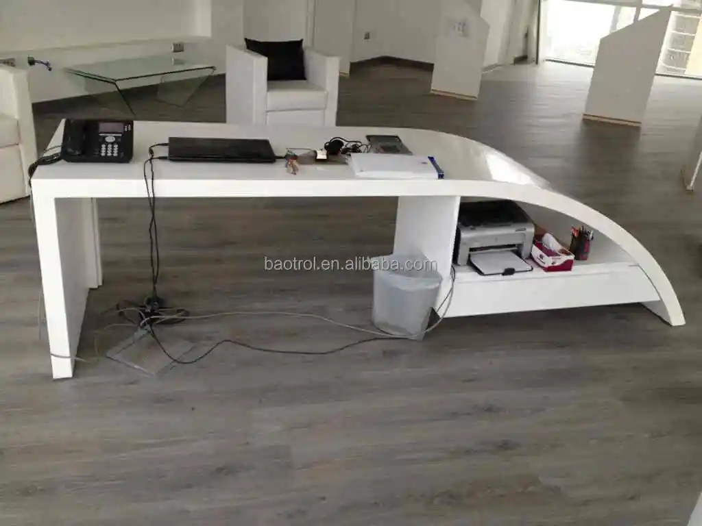 Elegant Executive Solid Surface /quartz Stone Office Furniture Work ...