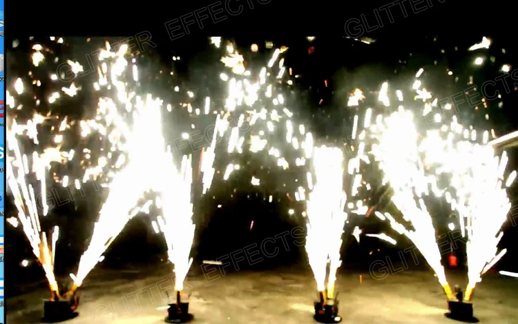 Wireless Remote Control Stage Rotating Indoor Cold Fountain Fireworks ...