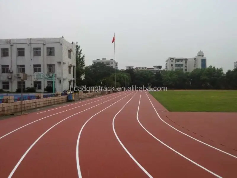 Outdoor Rubber Covering Rubber Synthetic Track 400m Running Track ...