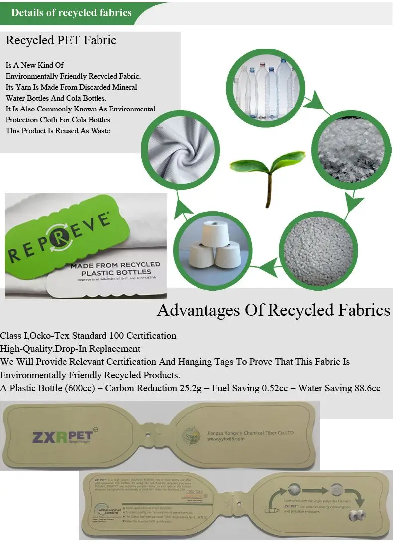 Eco-friendly Recycled Fabric Made Recycled Plastic Bottles Rpet Repreve ... Eco-friendly Recycled Fabric Made Recycled Plastic Bottles Rpet Repreve ...