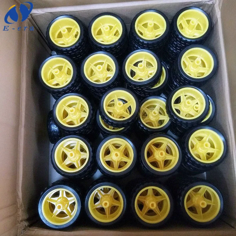 Tt Motor Tire Rubber Wheel Smart Car Dc Gear Motor Small Tire Toy ...