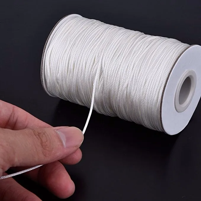Wholesale White 2mm Round Nylon Braid Elastic Cord - Buy 2mm Nylon ...