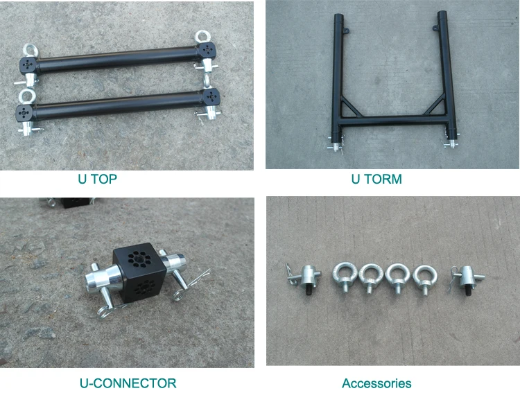 Black U Torm Modular Cosmic Truss DT Quick Grid Truss