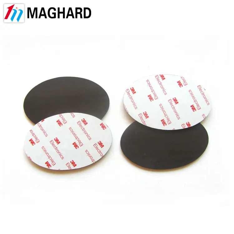 Self Adhesive Magnetic Sheet Round Disc Magnet - Maghard