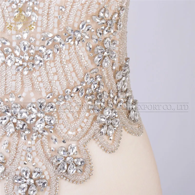 Rhinestone Bodice Appliques for Bridal Dresses - Customized