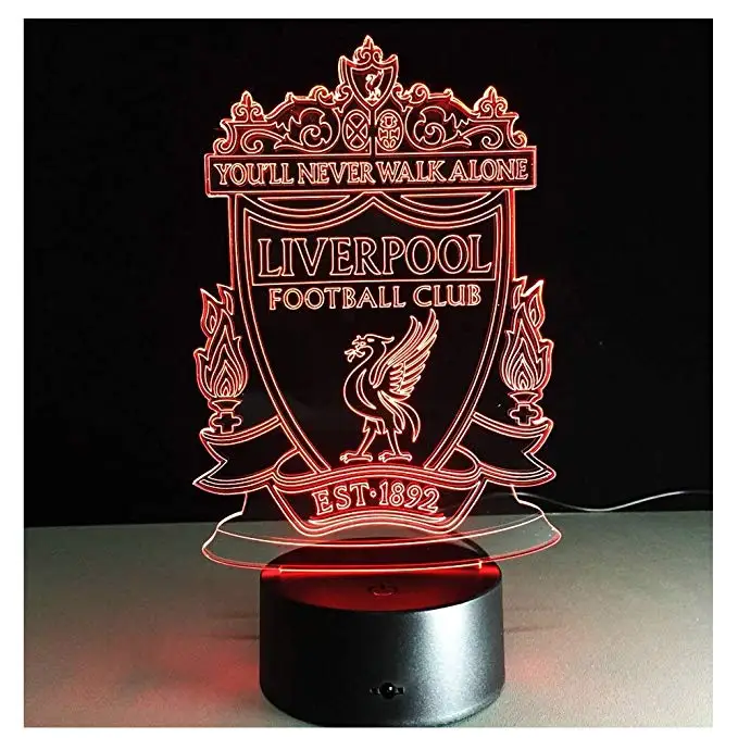 Liverpool Fc Football Club 3d Optical Illusion Led Lamps Night Light ...