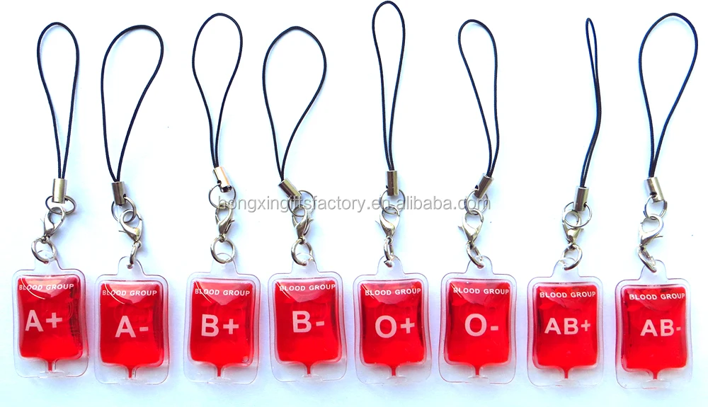 Blood Bag Keychain - Liquid Filled PVC Pendant