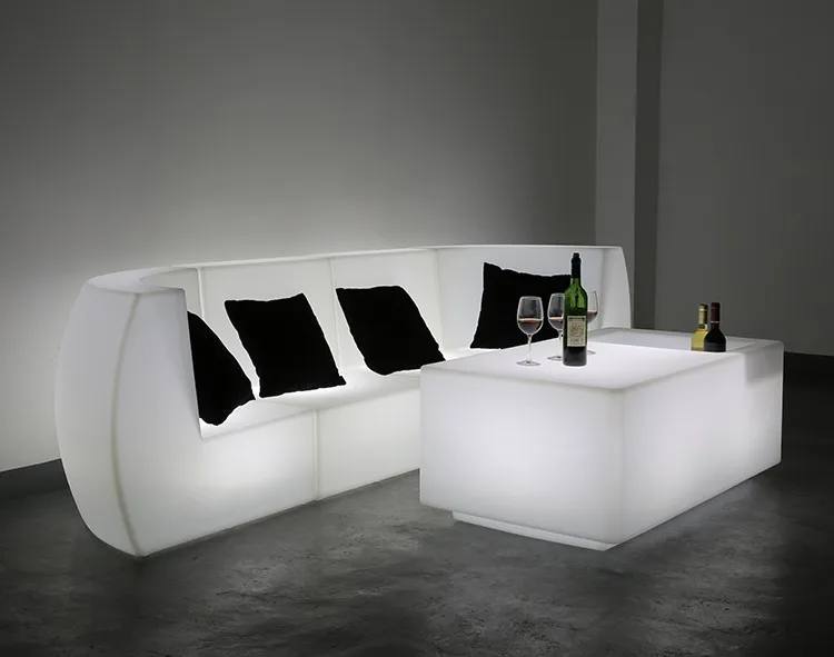 Modern Sofa Furniture / Led Glowing Sofa / Led Furniture Sectional ...