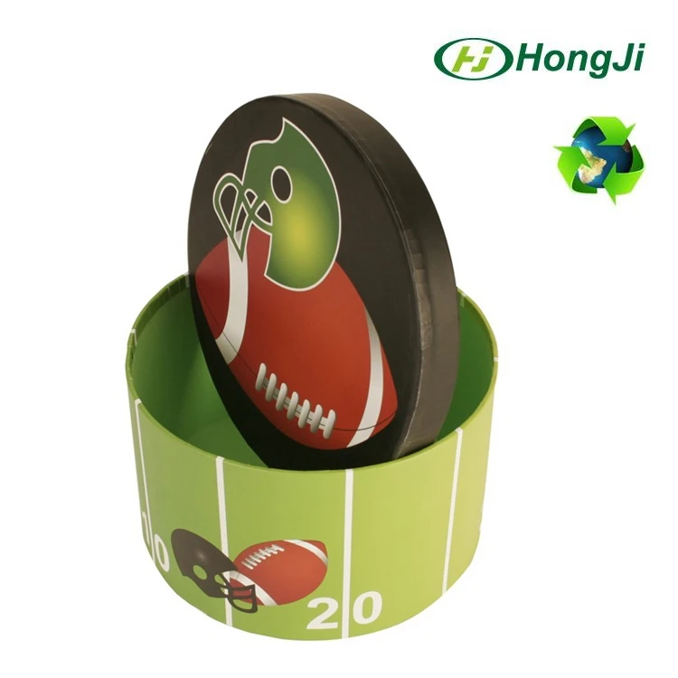 Football Shaped Box Cylinder Packaging Printed Paper Gift Box - Buy ...
