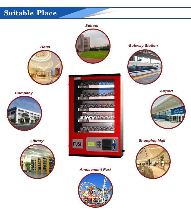 Malaysia Mini Outdoor Small Snack Vending Machine for Drink