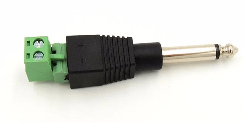 Euro Av Balun 6.35mm Mono Male Plug To Av Screw Terminal Audio Jack ...