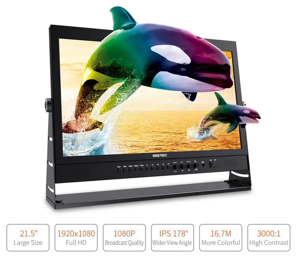 Seetec 21.5 Inch Professional Broadcast Video Production Monitors With ...
