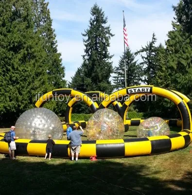 Inflatable Zorb Ball Inflatable Bubble Ball Race Crisscross Water ...