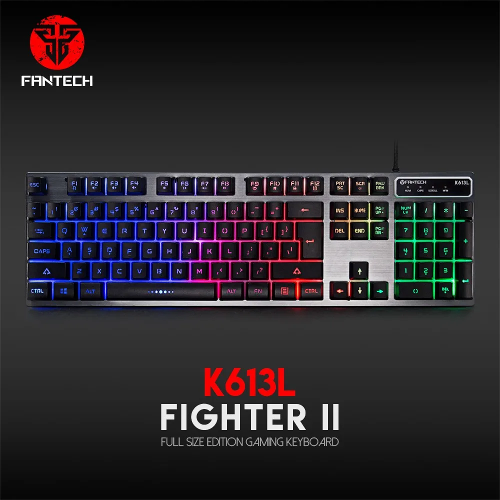 Fantech High Quality 107 Keys Keyboard Pc Gaming Gamer Computer Led ...