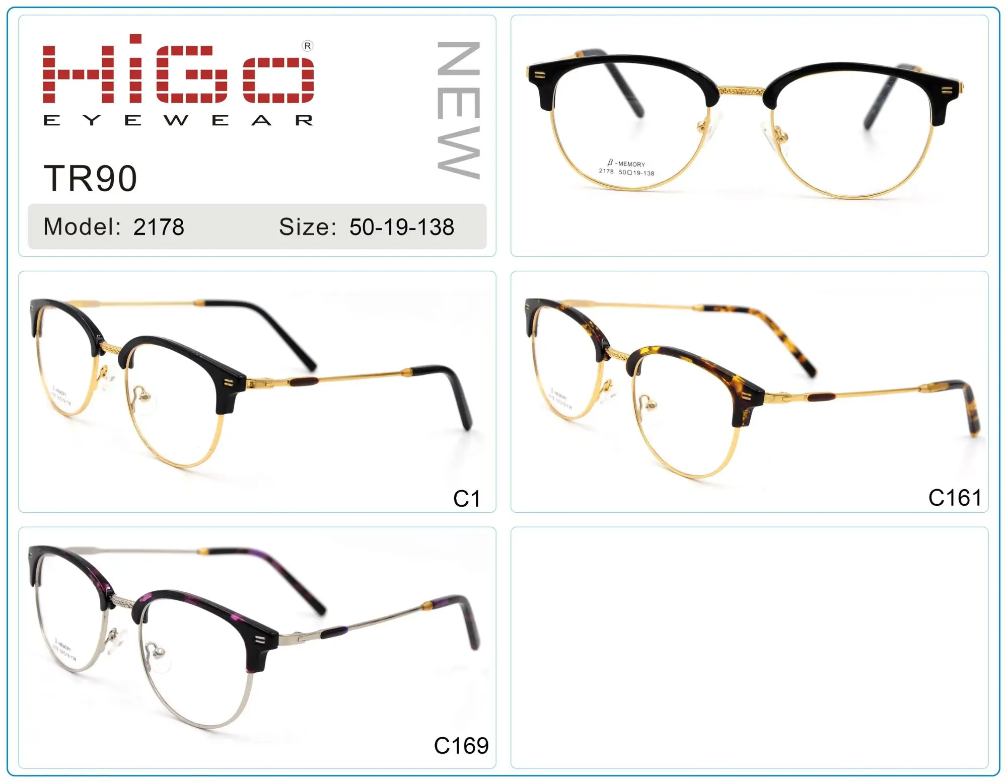New Spectacles Design Stainless Steel Optical Frames Eyewear Italian ...