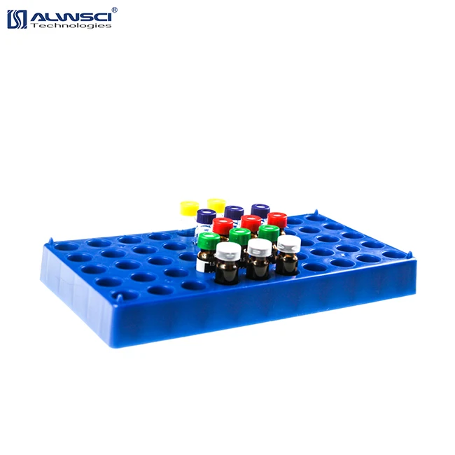 Stable 5*10 Positions 2ml Hplc Blue Polyethylene Vial Racks - Buy Blue ...