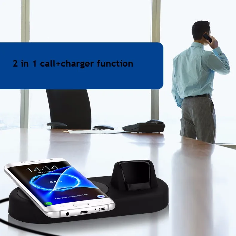 2 In 1 Mobile Phone Bluetooth Wireless Charger Phone Call,Wireless Cell ...
