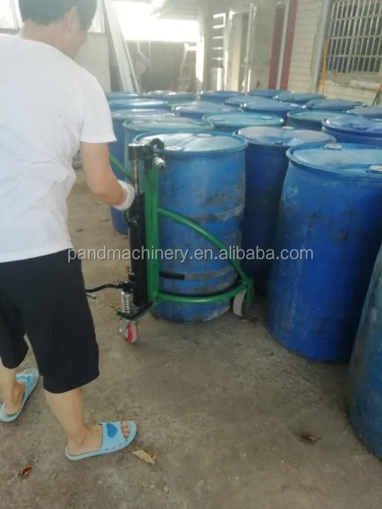 350kg Loading Pedal Type Round Oil Barrel Forklift Hydraulic Trolley ...