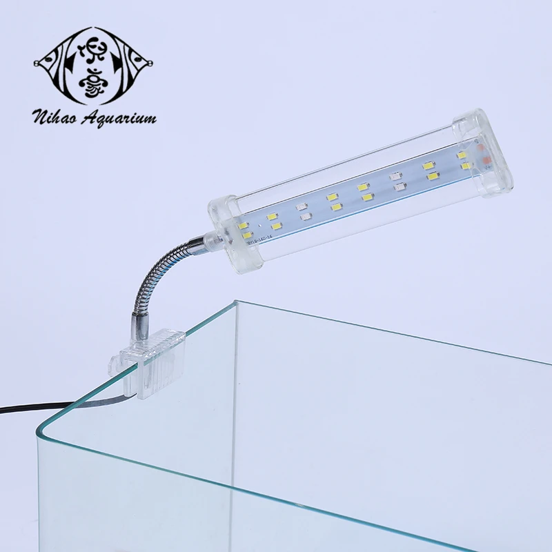 Aquarium Clip Led Light Fish Tank Blue Color Clip Lamp For Aquatic Live ...