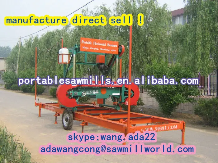 Timber Plank Cutting Saw Machine / Wood Band Saw Machine / Lumber Saw ...
