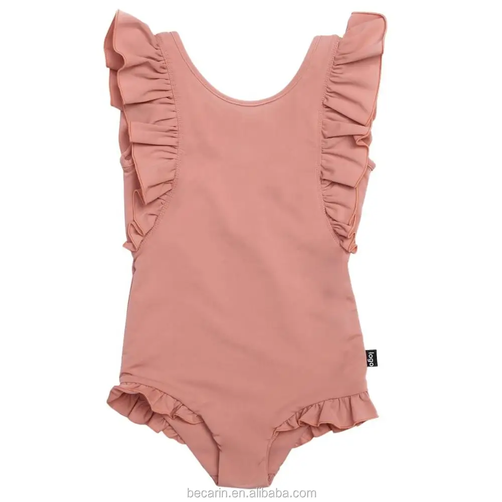 Custom Cute Kid Ruffle Swimsuit Child Swimwear Girl,Private Label ...