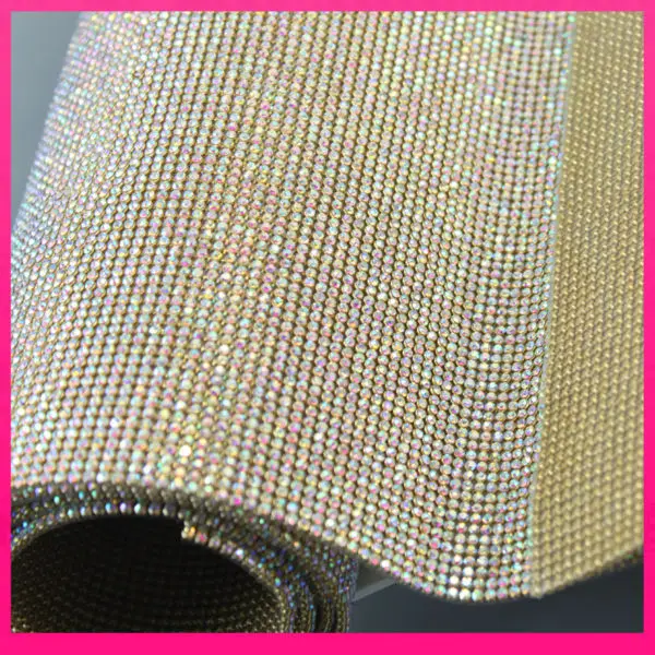 2mm Hotfix Decorative Crystal Ab Diamond Rhinestones Mesh For Shoes ...
