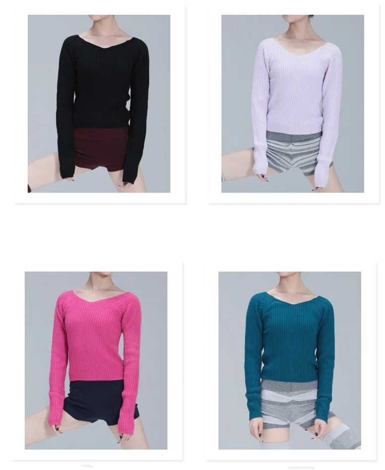 11411601 Adult Long Sleeve Ballet Warm Ups Practise Dance Sweaters ...