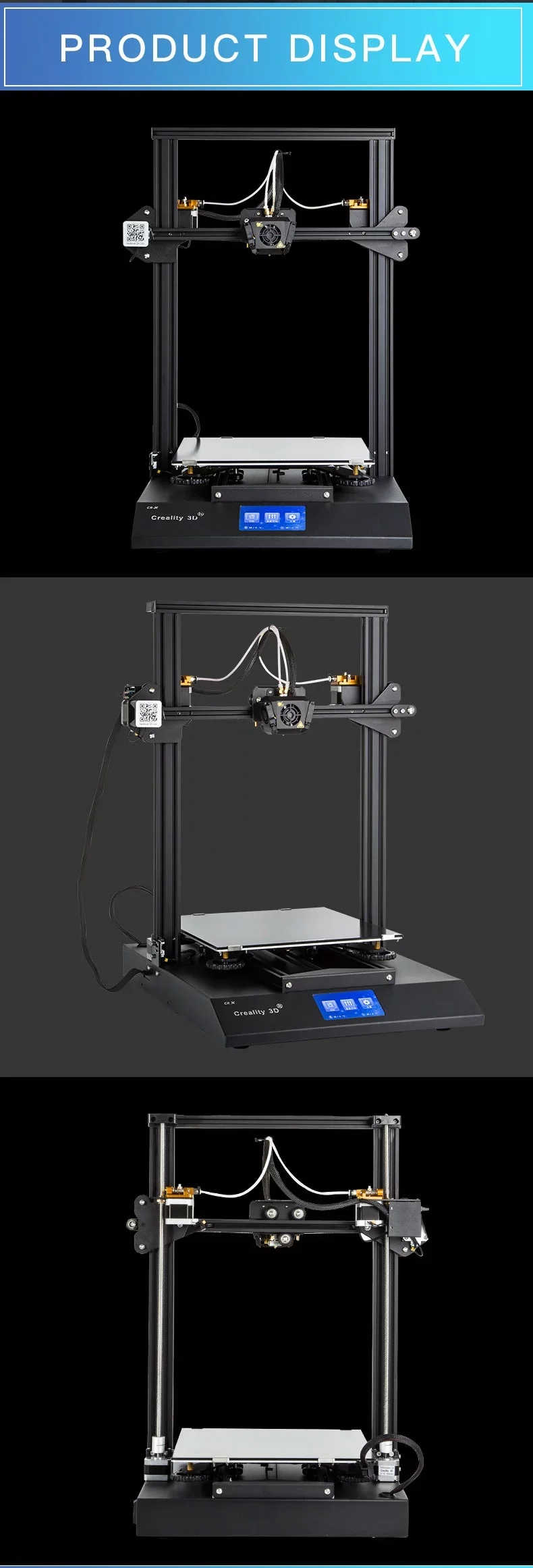 Creality Cr-x Dual Color 3d Drucker Large Size Diy 3d Printer Double ...