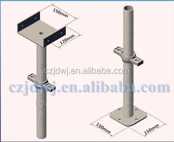 U Head Jack Base/adjustable Screw Jack Base - Buy Construction U Head ...