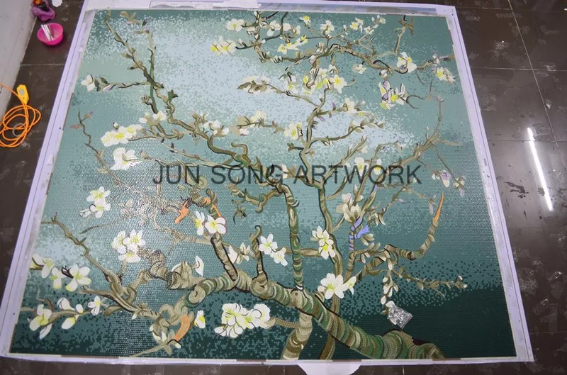 Js Mfl-tr01 Handmade Decorative Tile Flower Murals Design Kitchen ...