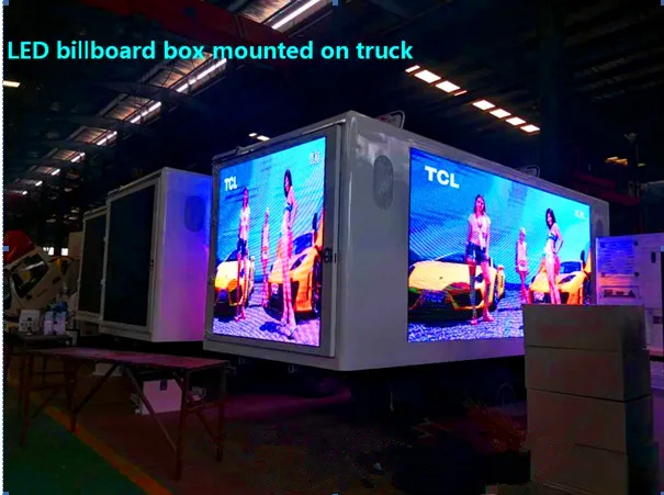 Scrolling Led Billboard Box Mounted On Led Display Truck For Sale In ...
