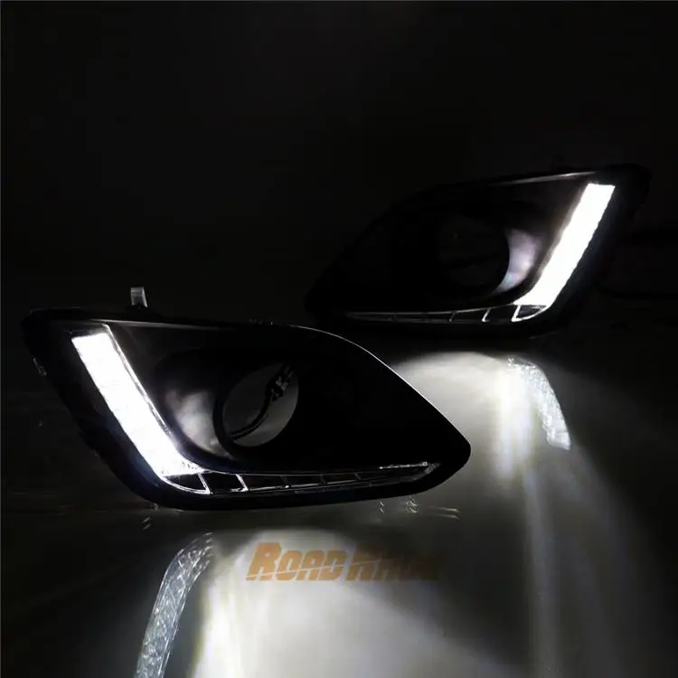 Replacement Bezel Cover Led Daytime Running Lights Car Drl Driving Fog ...