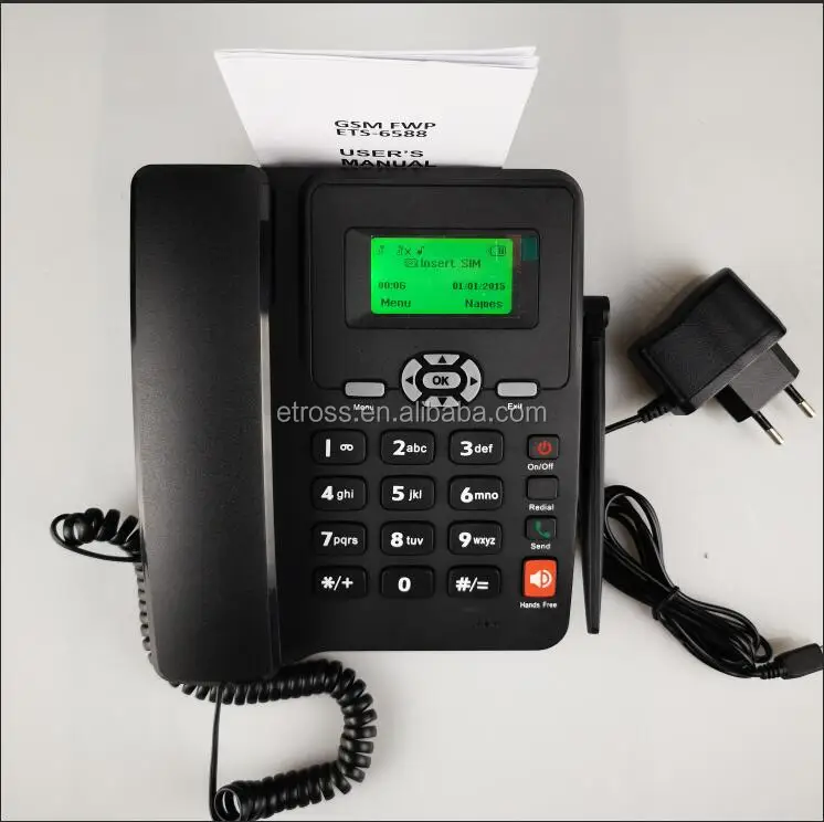ETS 6588 2 SIMS - Dual SIM Cordless Phone with SMS Support