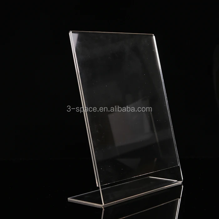 Paper Promotion Card Table Label Holder Stand A4 Single Sided Acrylic ...