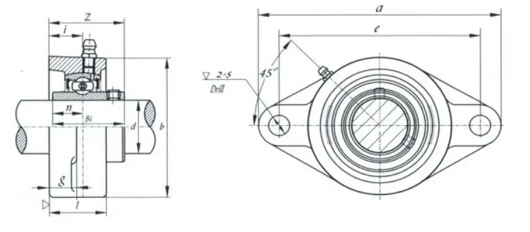 Bearing Housing Pillow Block Bearing Fl202 Fl203 Fl204 Fl205 Fl206 ...
