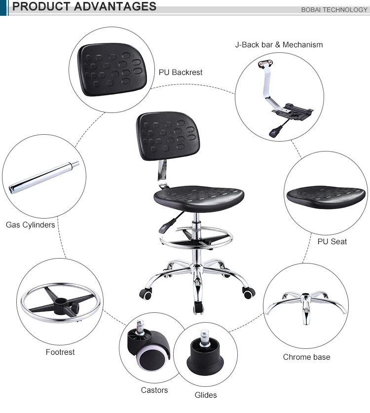 Laboratory Furniture Adjustable School Swivel Type Lab Chair - Buy ...