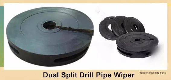 3 1/2", 4 1/2" Flat Split Dual Drill Pipe Wipers - HONGXIN