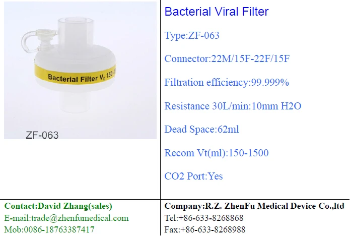 Disposable Bacteria Viral Filter Ventilator Filter - Buy Hepa Air ...