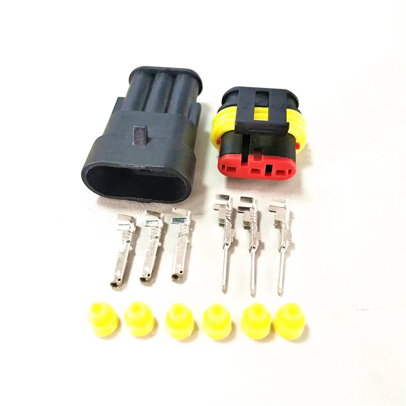 Tyco/amp Pa66 Automotive Waterproof 1p 2p 3p 4p 5p Female Car Connector ...