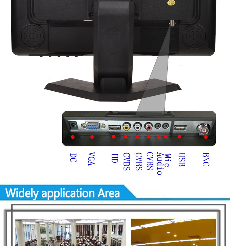 17 Inch HD CCTV Monitor - Ideal for School Bus Systems