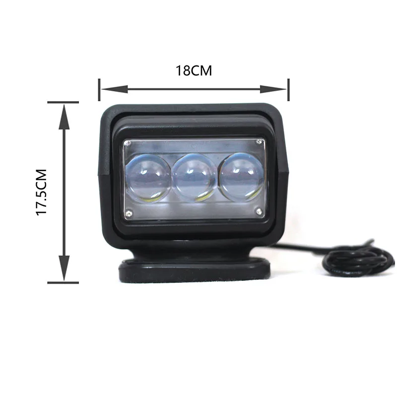 Search Light for Rescue Boat - Waterproof 12v 60w LED