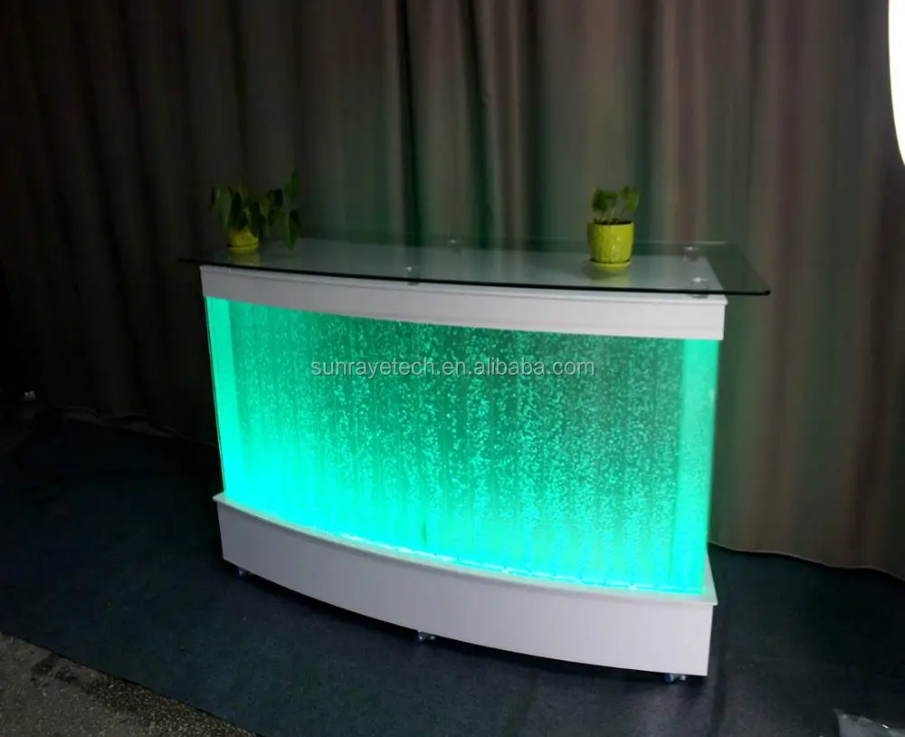 2018 Movable Mobile LED Bubble Bar Counter - Perfect for Clubs