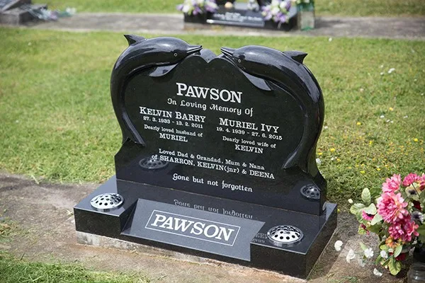 Shop Our Manufacturer Supplier Black Granite Dolphin Headstone