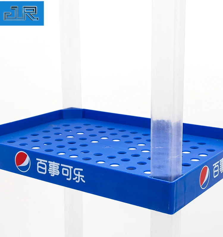 Eco-Friendly Floor Standing Pepsi Beverage Display Rack - Plastic ...