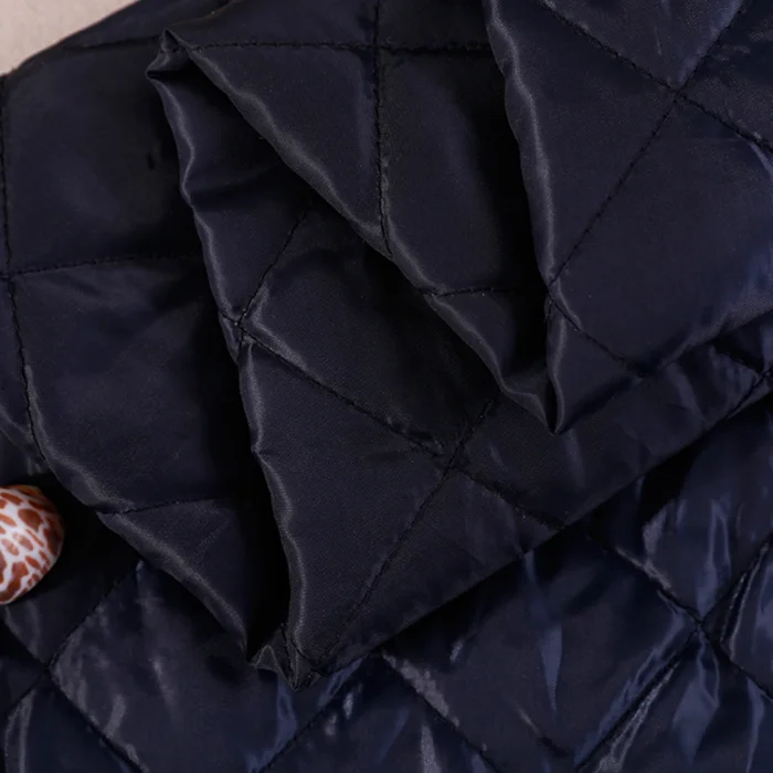 Quilted Padding Downjackt Straight Line Quilted Fabric/padded Polyester Taffeta/ Cheaper Jacket ...